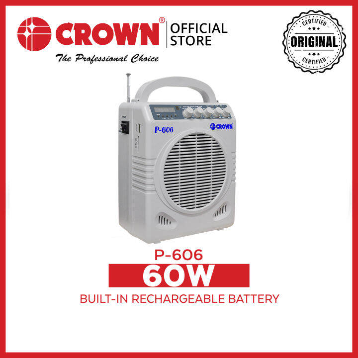 Crown P-606 Portable P.A System | Lazada PH