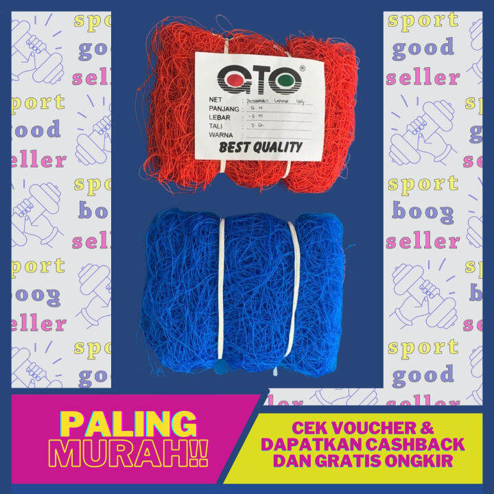 JARING PENGAMAN VOLI 12X5 METER RANJAU VOLLY VOLLEY | Lazada Indonesia