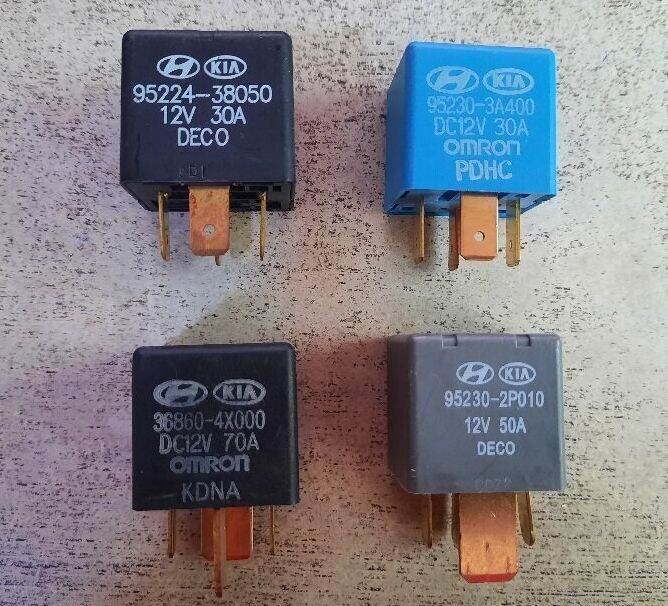 Relay DECO 95230-2P010 / 95224-38050 / 36860-4X000 4 ขา DC 12V 30A/50 ...