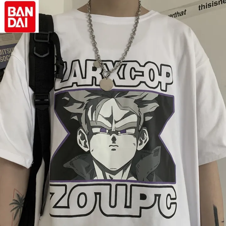 ฤดูร้อนใหม่สั้นการ์ตูนอะนิเมะ D Ragon B All คุพิมพ์เทรนด์เสื้อหลวมคู่ ...