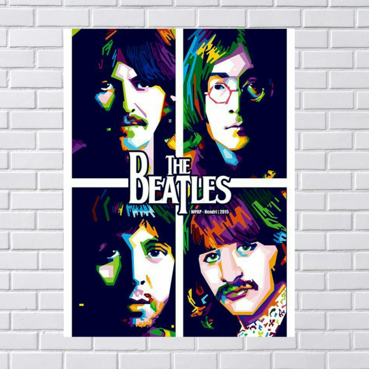 POSTER BAND ROCK/POSTER BAND THE BEATLES/FOTO BAND THE BEATLES/POSTER ...