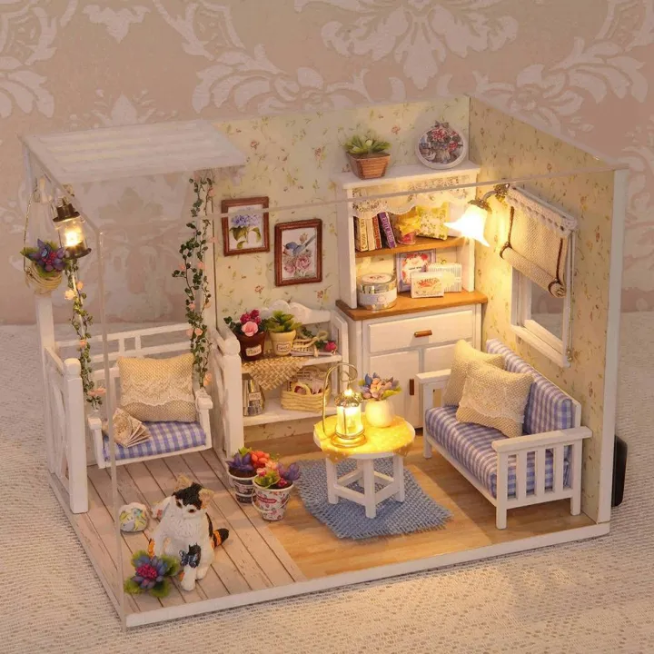 【ราคาถูก】DIY Handcraft Miniature Project บ้านตุ๊กตาของเล่นเพื่อการศึกษา ...