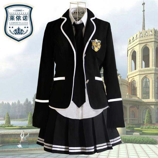 Girl School Uniform Winter British style High School Student Suit ...