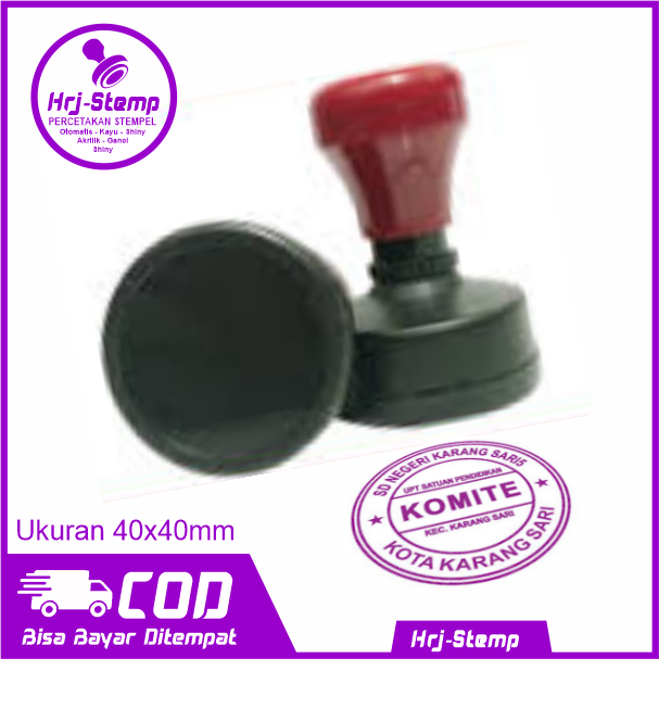 Cetak Stempel Otomatis Flah 1 Warna Ukuran Standar Stempel Sekolahan ...