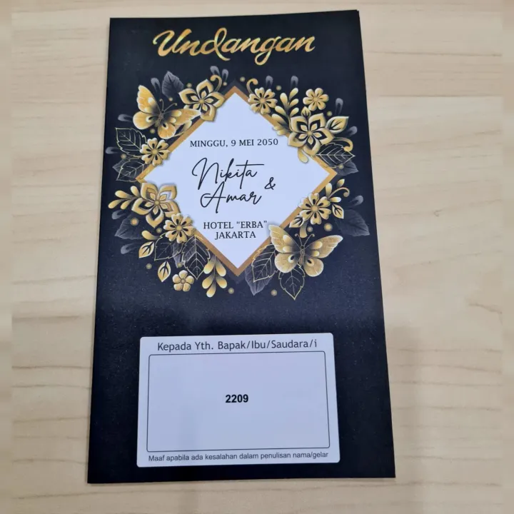 Blangko Undangan ERBA 2209 Isi 100 Lembar | Lazada Indonesia