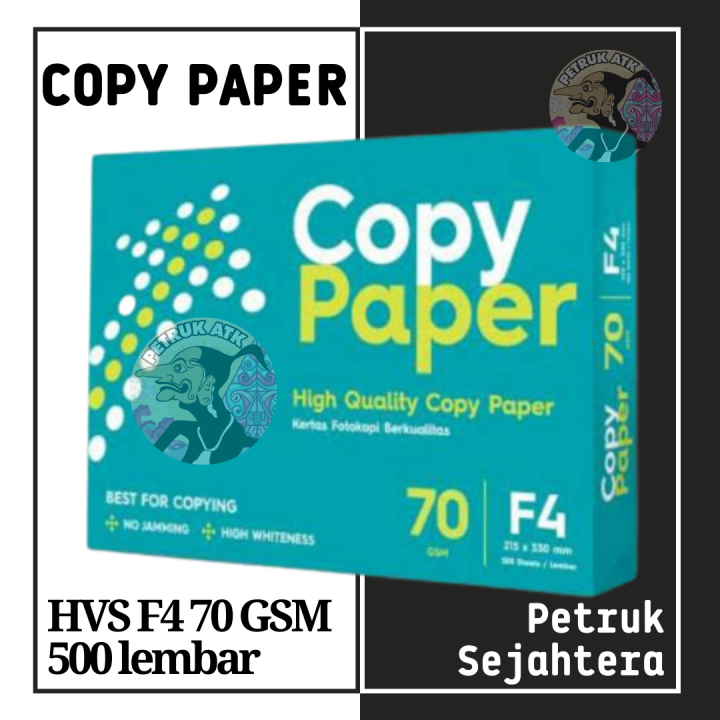 [RIM] KERTAS HVS COPY PAPER F4 70 GSM / KERTAS FOTOKOPI* | Lazada Indonesia