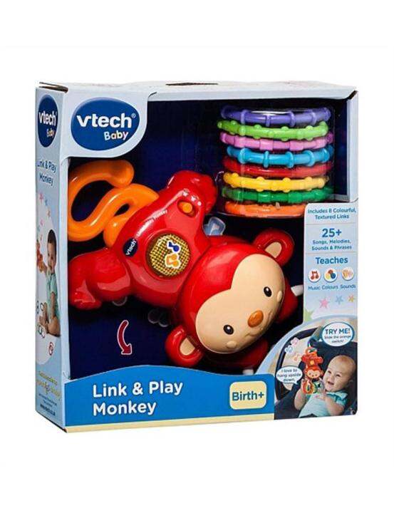 Vtech Link & Play Monkey ของเล่น ปืนยิงห่วง รูปตุ๊กตาลิง 8 ห่วง เมื่อ ...