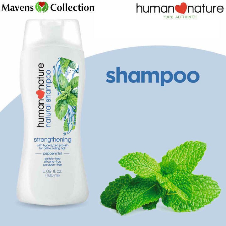 Human Heart Nature 180ml Strengthening Shampoo COOL PEPPERMINT Hair ...