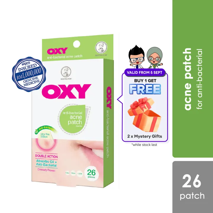 Alpro Pharmacy Oxy Anti Bacterial Acne Patch 0.03cm 26s (for acne skin ...