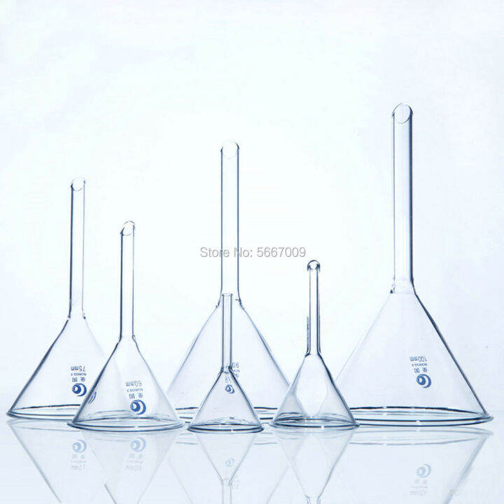 All sizes 40mm to 150mm Lab Triangle Glass funnel Thicked Borosilicate ...