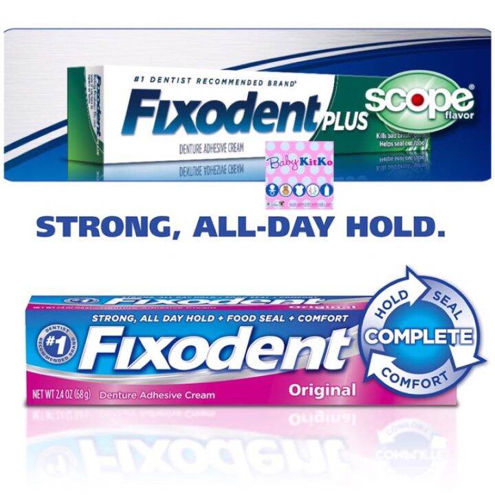 Fixodent Original or Plus Scope Denture Adhesive Cream | Lazada PH