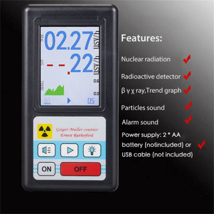 【New arrivals】 Nuclear Radiation Detector Beta Gamma X-ray Battery ...