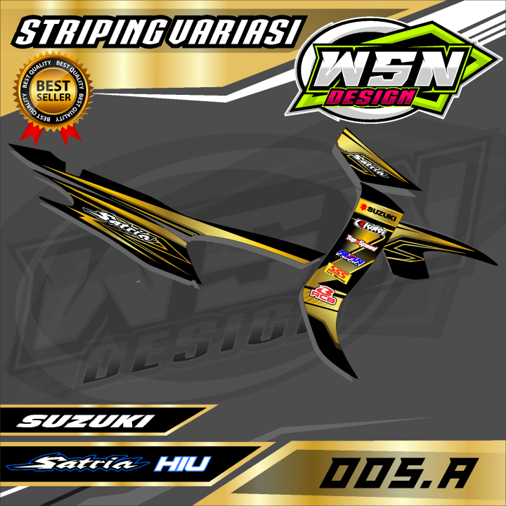 COD-Sticker striping Suzuki Satria 120R HIU 005-Stiker Variasi List ...
