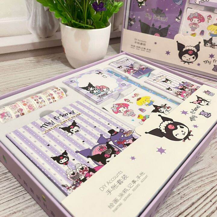 Jurnal Paket Diary 7in1 Motif CInnamoroll Cute Girl Boba Kelinci Panda ...