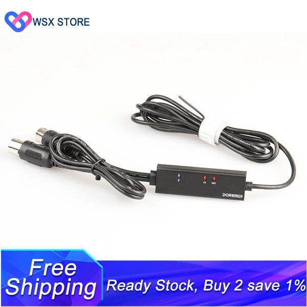 DOREMiDi MTU-11 MIDI to USB C Type C Cable USB MIDI Converter with ... DOREMiDi MTU-11 MIDI to USB C Type C Cable USB MIDI Converter with ...
