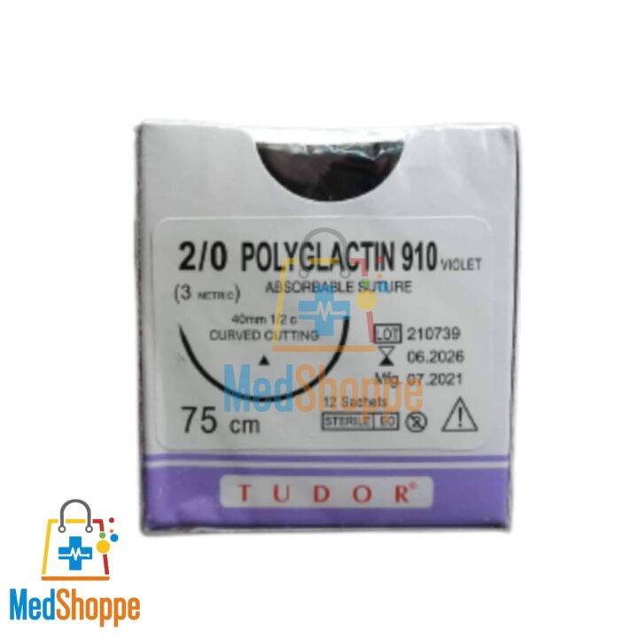 2/0 Polyglactin 910 Suture Curved Cutting (Absorbable Suture) | Lazada PH