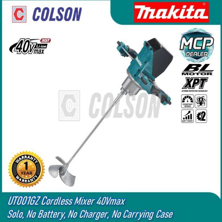 COLSON MAKITA 40Vmax Cordless Mixer UT001GZ Without Battery & Charger ... COLSON MAKITA 40Vmax Cordless Mixer UT001GZ Without Battery & Charger ...