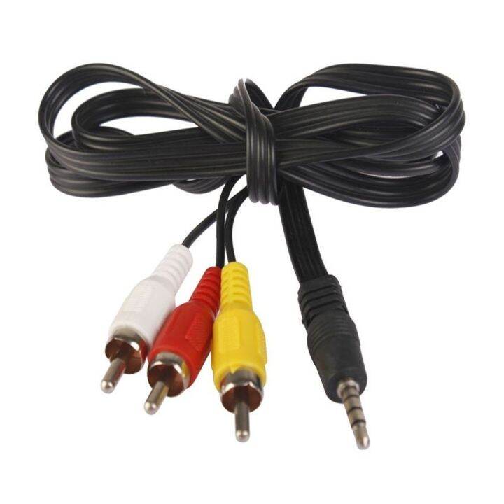 SNIDEL 1M RCA Male 3 RCA Cord Converter Plug Adapter AV Video Cables ...