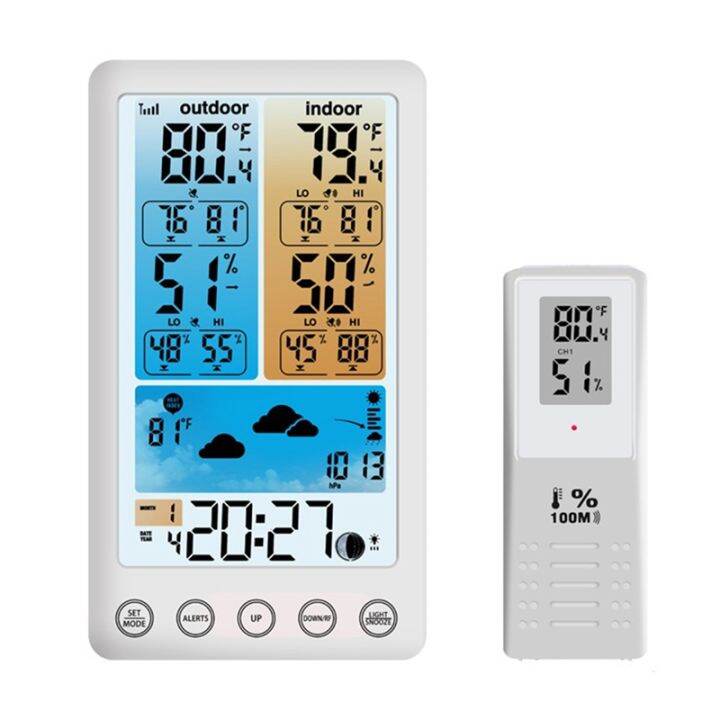 【Ready Stock&COD】Weather Station Wireless Outdoor Hygrometer Digital ...