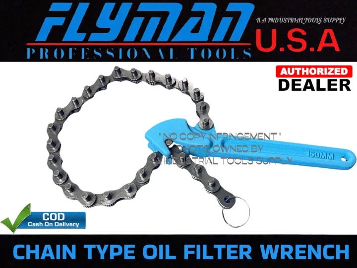 Flyman Chain Type Filter Wrench High Grade Steel Flyman Tools Original ...
