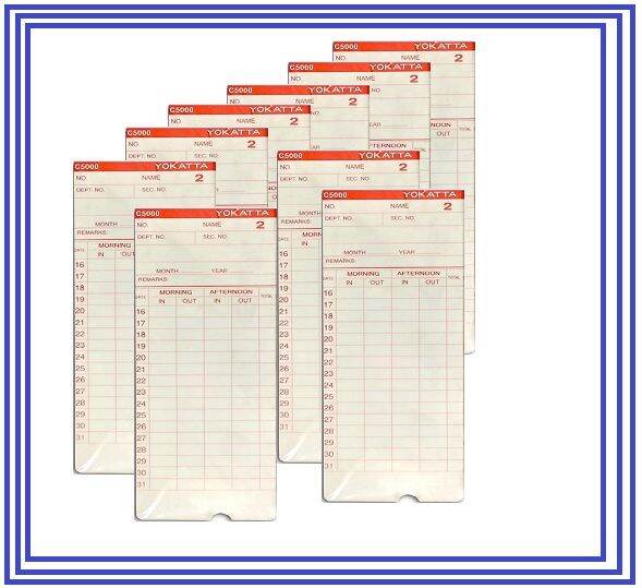 punch card 300pcs. C5000+ Time Card DTR Card Bundy clock Dx-5 Time Card ...