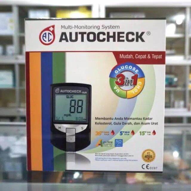 AUTOCHECK GCU (Glucose, Cholesterol, and Urid Acid) 3 In 1 Alat Cek ...