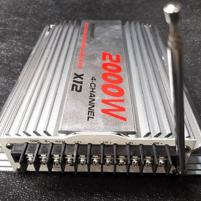 X12 MRV-F6004BT 4-Channel CAR Audio Power Amplifier 2000Watts ...