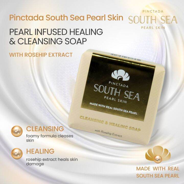 Pinctada South Sea Pearl Healing soap with Rosehip extract (Anti-Aging ...