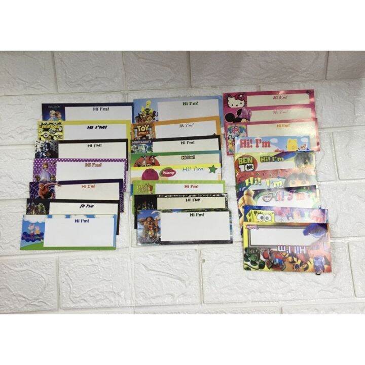 6pcs character name tag ## | Lazada PH