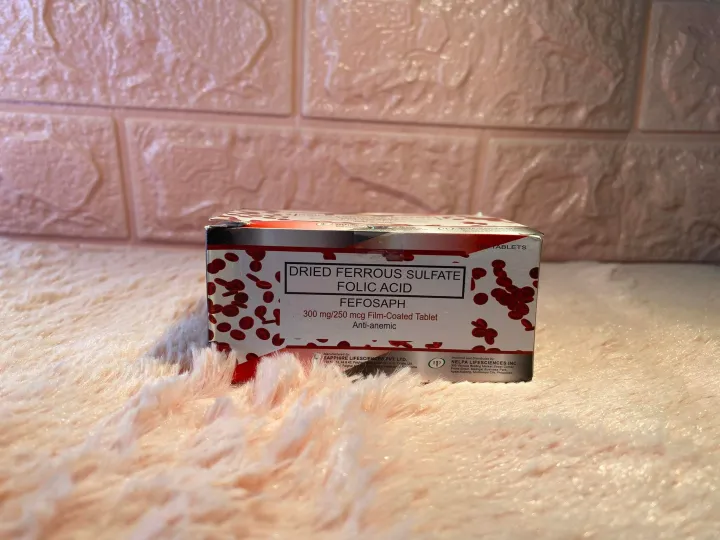 Fefosaph (D. Ferrous S. + Folic 300mg/250mcg) Tablet | Lazada PH