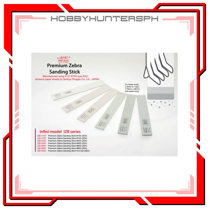 Infini Model: IZB Series Premium Zebra Soft Sanding Stick (Sankyo) 100 ...