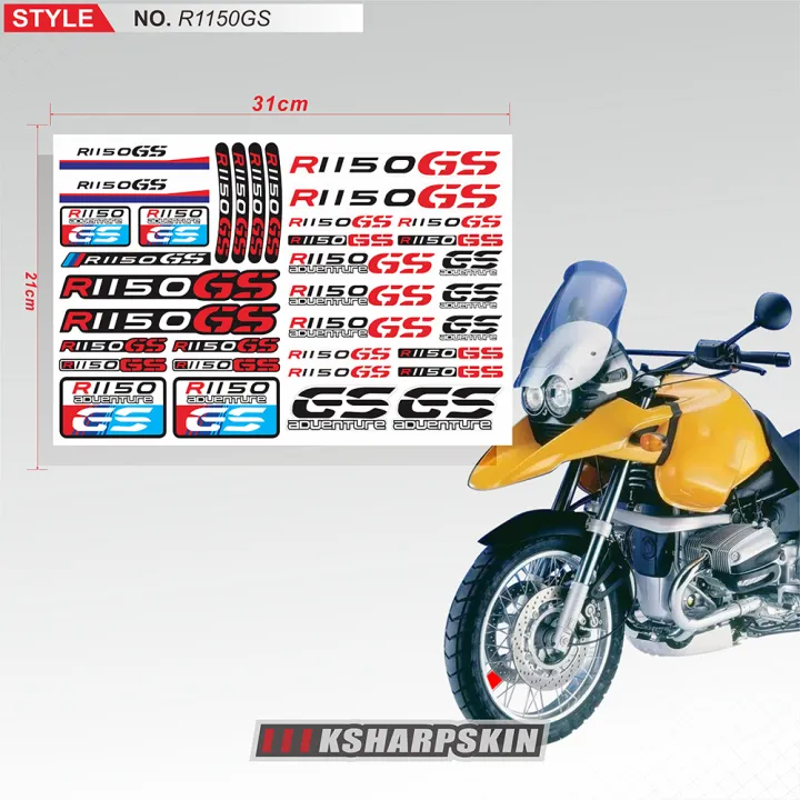 Motorcycle Racing Accessories Reflective Stickers Body Helmet Fuel Tank ...