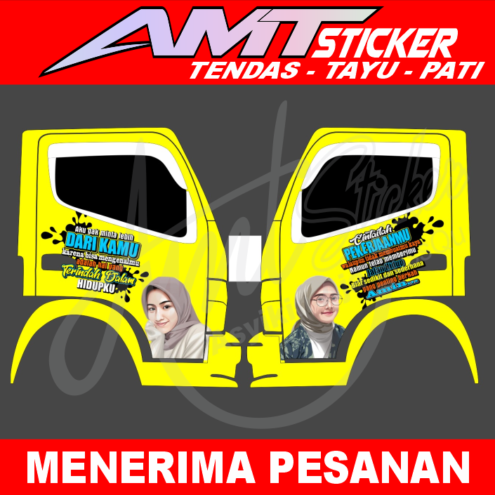 Sticker Decal Pintu Samping Truk Stiker Decal/Cuttiing Pintu Samping ...