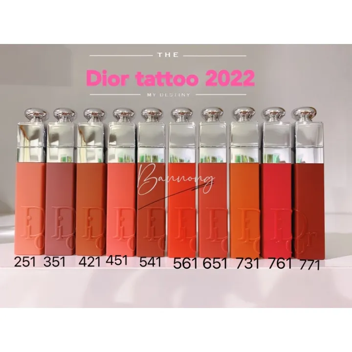 genuine #tattoo รุ่นใหม่ 2022 Dior addict lip tint no-transfer lip tint รุ่นใหม่ล่าสุด2022#351 ...