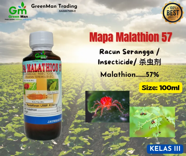 100ml MAPA Malathion 57-Insecticide/ Racun Serangga/ 杀虫剂-Kutu Trip Kutu ...