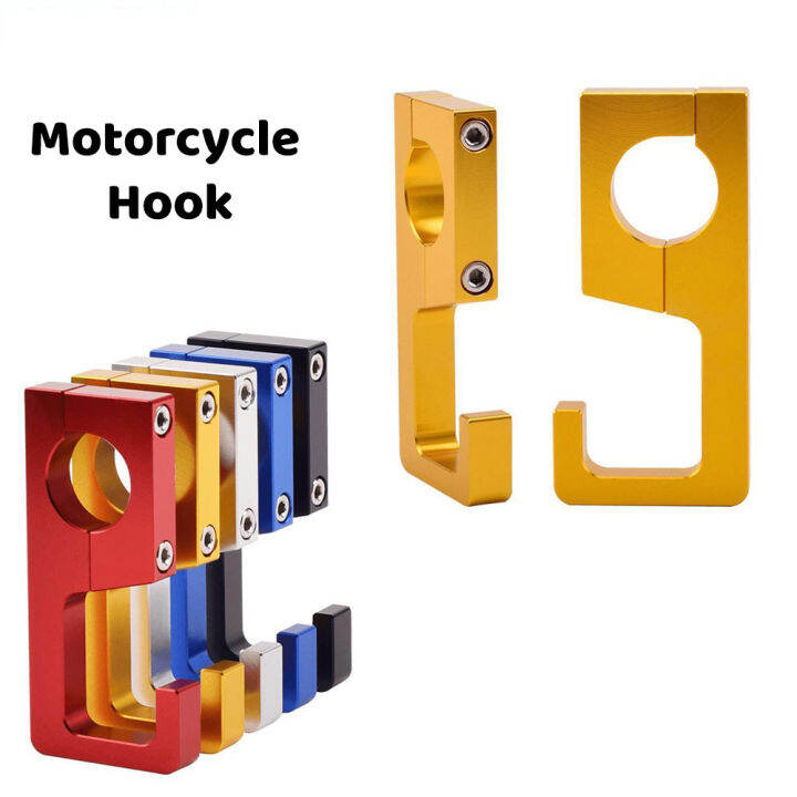 Helmet Hook Motorcycle Handlebar Hooks Aluminum Bag Pothook Helmets ...