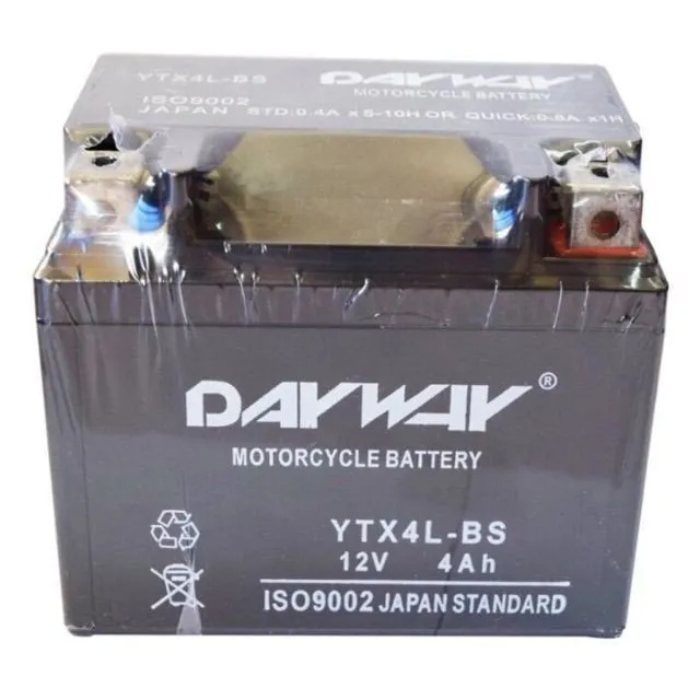 [HALO MOTOR] MOTORCYCLE BATTERY 4L DAYWAY YTX4L-BS | Lazada PH