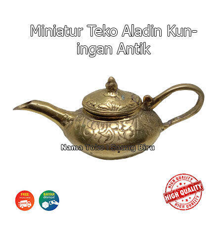 Miniatur Teko Aladin Kuningan Antik | Lazada Indonesia