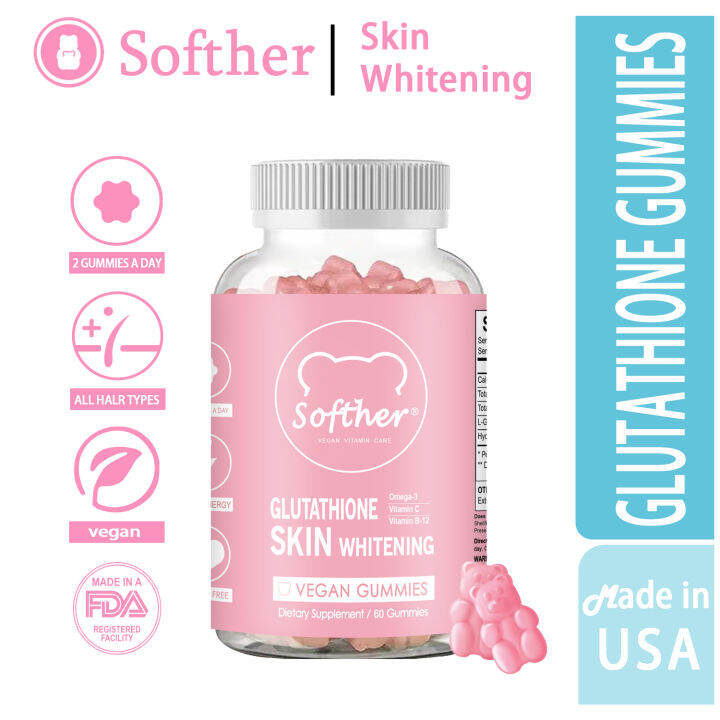 Softher Glutathione Gummies Whitening Skin Vitamins Collagen Gummies ...