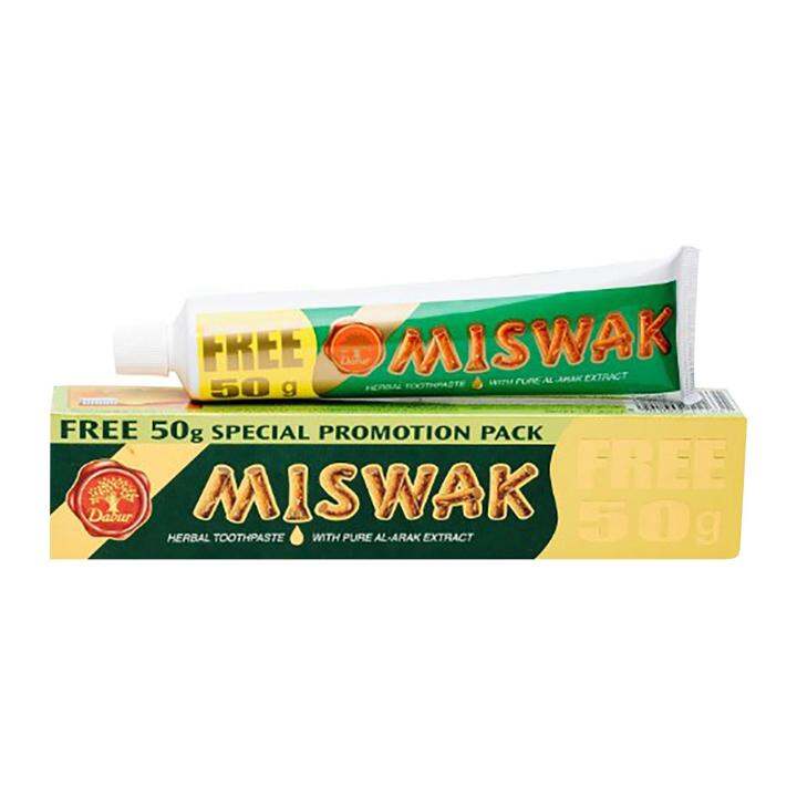 Dabur MISWAK Herbal Tooth Paste 120G Plus 50G | Lazada Singapore