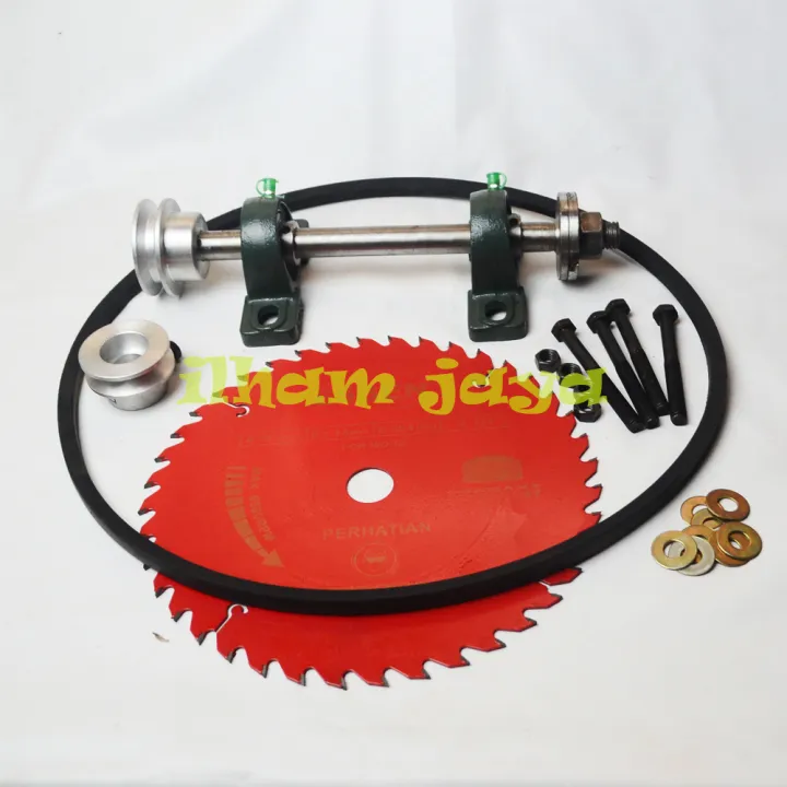 KOMPONEN GERGAJI SERKEL KAYU CIRCULAR SAW LENGKAP TINGGAL RAKIT DI MEJA ...