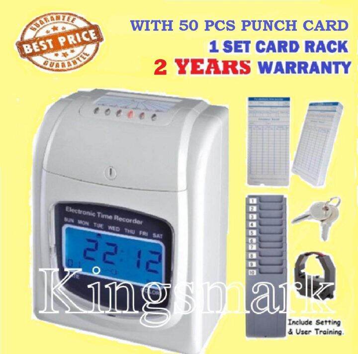 KINGSMARK TIME RECORDER PUNCH CARD MACHINE | Lazada