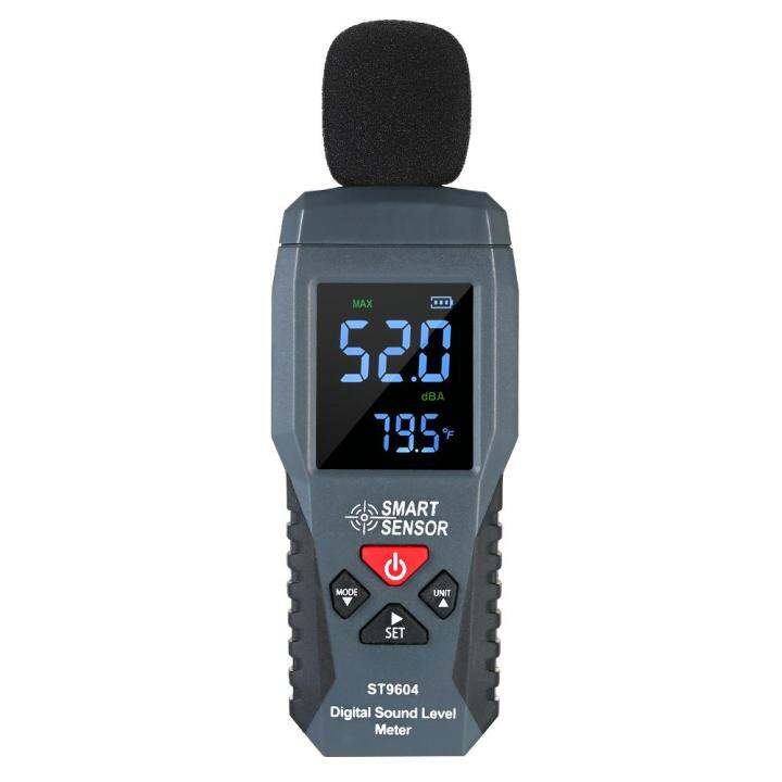 SMART SENSOR Mini Digital Sound Level Meter LCD Display Noise Meter ...