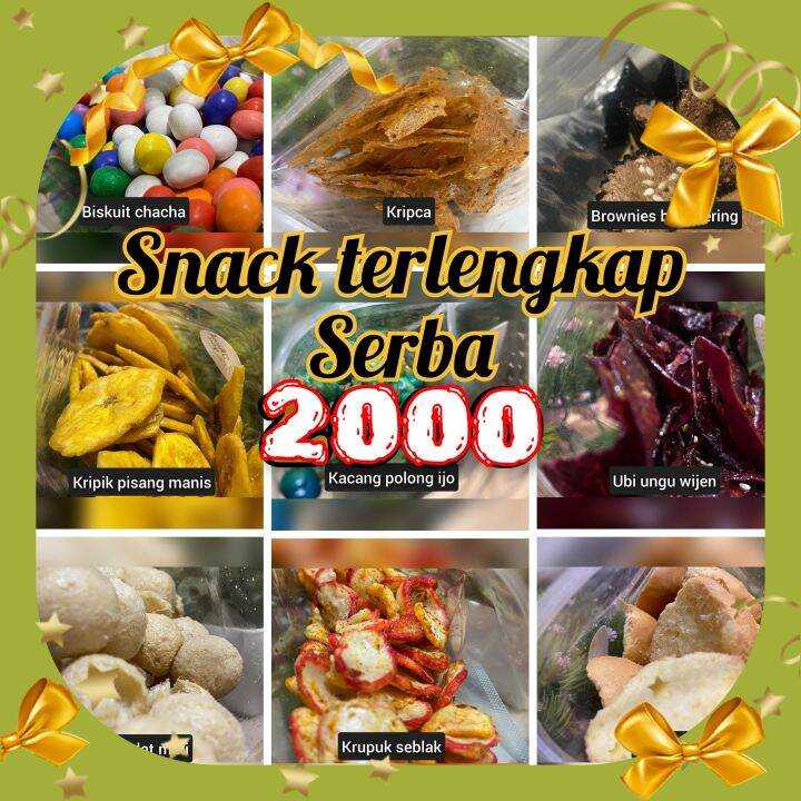 Cemilan Snack Serba 2000 Cocok Untuk Reseller Dan Untuk Dijual Kembali ...