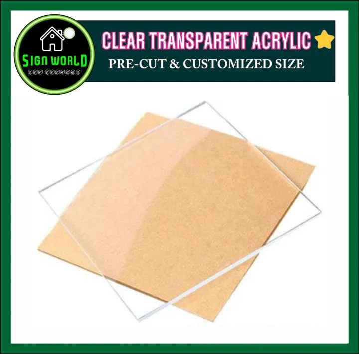 Clear Transparent Acrylic Sheet (CUSTOMIZED SIZE) | Lazada PH Clear Transparent Acrylic Sheet (CUSTOMIZED SIZE) | Lazada PH