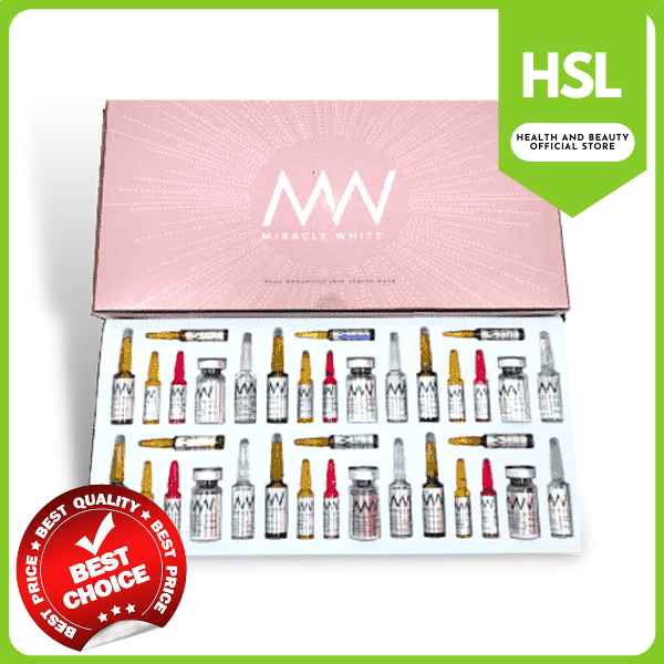 Authentic Miracle White Glutathione IV 5000mg Whitening with Thioctic ...