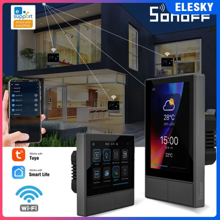 Swich/US 】 Sonoff NSPanel WiFi สวิตช์ฉากอัจฉริยะ Smart Thermostat ...