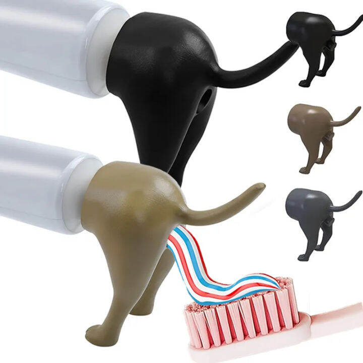 Pooping Dog Butt Toothpaste Topper Silicone Toothpaste Dispenser Eco ...