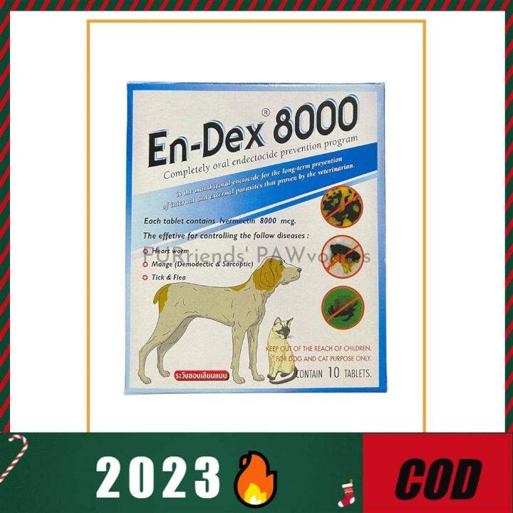 【🔥2023】 Endex 8000 (Heartworm Mange Tick Flea Control for Dogs and Cats ...