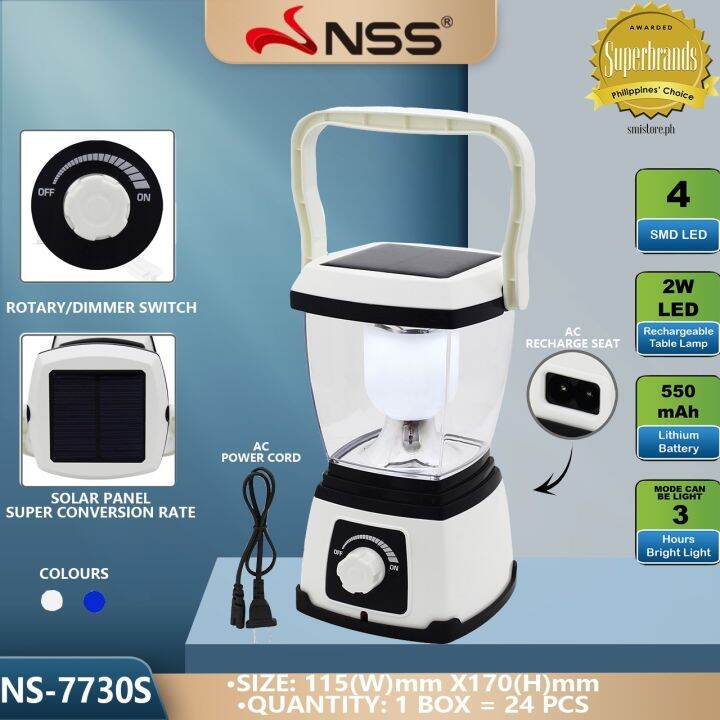 NSS solar portable emergency light solar rechargeable high brightness ...